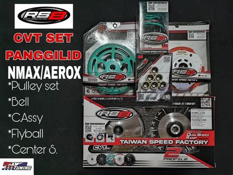 Nmax Aerox Rs8 Cvt Set Panggilid For Nmax Aerox V1 V2 Redspeed V4 2 Lazada Ph