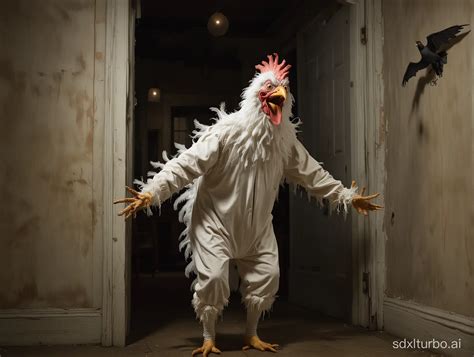 Actor Don Knotts As Frightened Mister Chicken Ghost In Haunted House Scene Sdxl Free Online