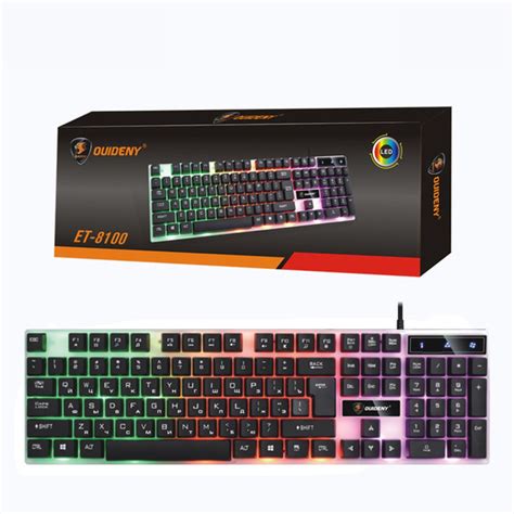 43132cm Multi Color Back Light Computer Wired Keyboard Laptop Russian