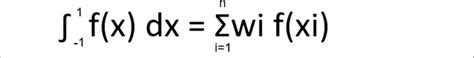 Gauss Legendre Numerical Integration