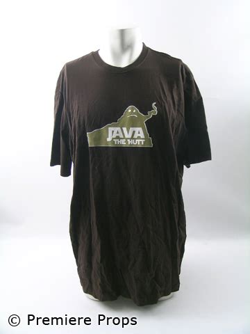 Hollywood Backlot Fanbabes Brown Java The Hut T Shirt Movie Costumes Movie Props Movie