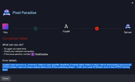 Connection Failed Keeps Getting Stuck On Downloading Assets Fivem