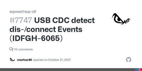 Usb Cdc Detect Dis Connect Events Idfgh 6065 · Issue 7747