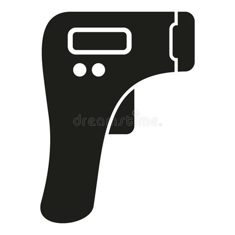 Heat Laser Thermometer Icon Simple Vector Scanner Healthy Virus Stock