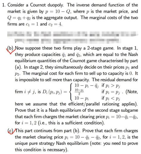1 consider a cournot duopoly the inverse demand