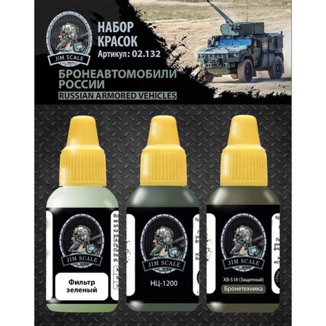 Набор красок Jim Scale Бронеавтомобили России 02 132 купить с доставкой по выгодным ценам в