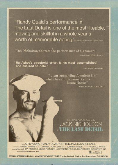 The Last Detail 1973 Jack Nicholson Randy Quaid Otis Young