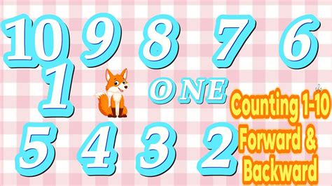 Counting 1 To 10 Backward Counting 10 To 1 Spelling Numbers 1 10 Numbers 1 To 10 Youtube