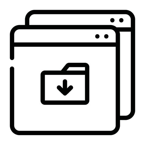 Download Button Icon Outline 53197053 Vector Art At Vecteezy