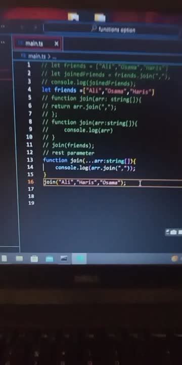 Video Nimra Talha On Linkedin Learning Rest Parameters From Sir