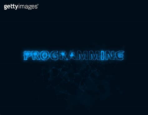 Programming Title With Plexus Effect Connected Lines With Dots Lines