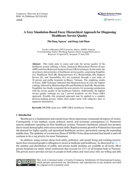 pdf a grey simulation based fuzzy hierarchical approach for