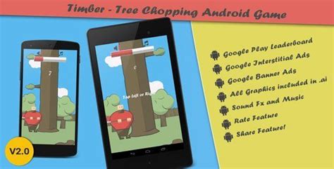 Timber Tree Chopping Android Arcade Game Codemarket