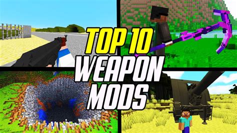 Top 10 Best Minecraft Weapons Mods - YouTube