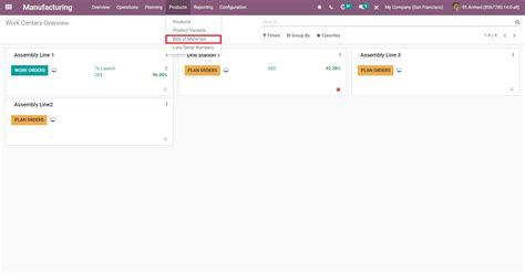 Create A Multi Level Bill Of Materials For A Product Which Is Manufactured