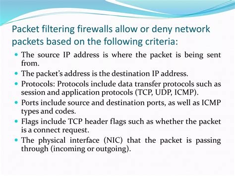 CSS KNC 301 4 Packet Filtering Firewall By Vivek Tripathi Pptx
