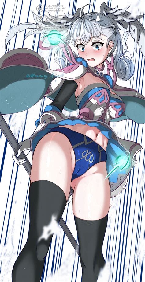 Mercury Xeno Melia Antiqua Xenoblade Chronicles Highres Girl Blue Eyes Blush Breasts