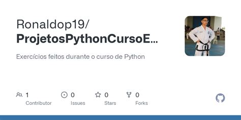 Github Ronaldop19projetospythoncursoemvideo Exercícios Feitos Durante O Curso De Python