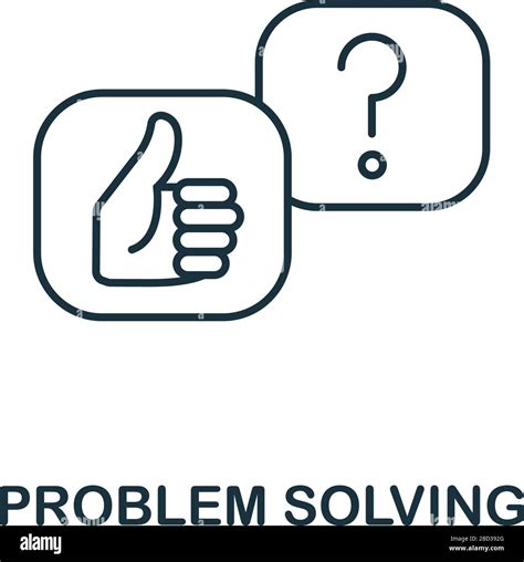 Problem Solving Icon From Machine Learning Collection Simple Line