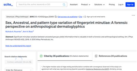 sex ancestral and pattern type variation of fingerprint minutiae a