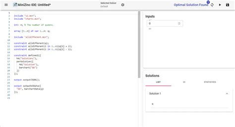MiniZinc Constraint Program Solver Samuel Gratzl