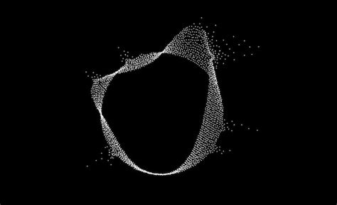 Premium Vector White Dotted Wavy Dissolving Lines Stipple
