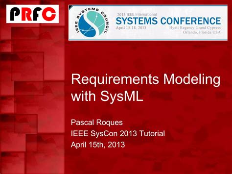 Syscon 2013 Sysml And Requirements Ppt