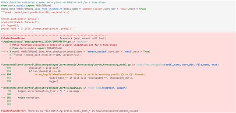 how to load best model from nbeats · issue 581 · unit8co darts · github