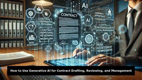 How To Use Generative Ai For Contract Drafting Reviewing And Management