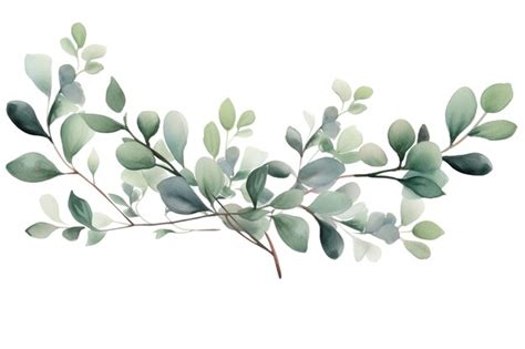 Premium Photo Eucalyptus Leaves Border