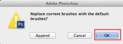 Solved How To Get Photoshop To Go Back To Default Brushes Adobe Product Community
