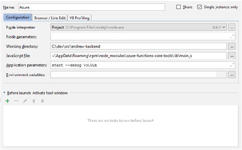 Javascript Azure Functions How To Debug In Webstorm Stack Overflow