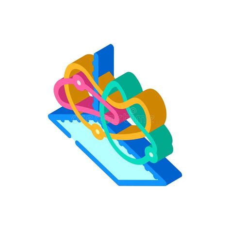 Chaos Theory Math Science Education Isometric Icon Vector Illustration
