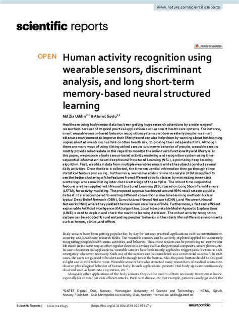 Pdf Human Activity Recognition Using Wearable Sensors Discriminant