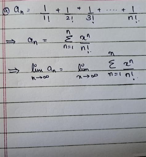 How Would You Prove Summation Type Of Sequences Are Convergent Or Divergent R Maths