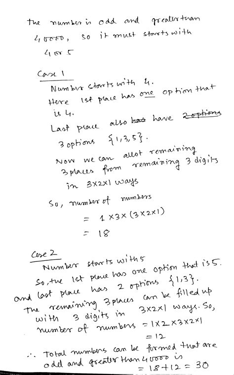 Solved How Many Digit Numbers Can Be Formed Using All The Digits And Such That