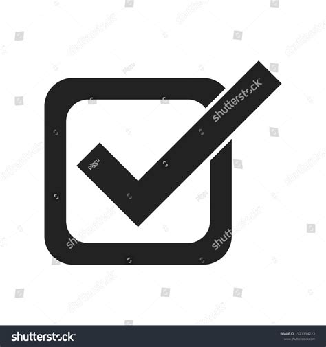 Check Mark Black Check Box Tick Stock Vector Royalty Free Shutterstock