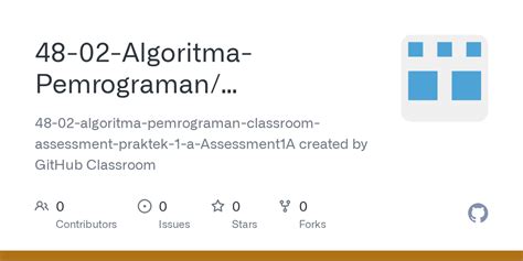 Github 48 02 Algoritma Pemrogramanassessment Praktek 1 A