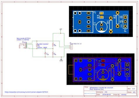 Current Sensor Adapter SCT013 Platform For Creating And Sharing Projects OSHWLab
