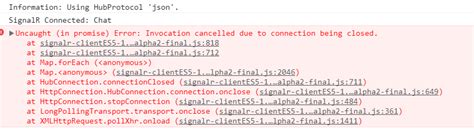 Net Core 2 Signalr Alpha2 Hub Not Working Stack Overflow