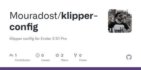 GitHub Mouradost Klipper Config Klipper Config For Ender S Pro