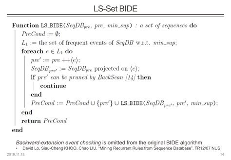 Mining Non Redundant Recurrent Rules From A Sequence Database Ppt