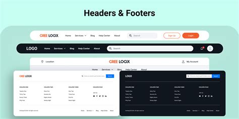 Header And Footer Figma