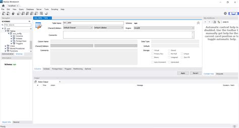 Cannot Edit Or Add Table Via Table Editor In Mysql Workbench Stack Overflow
