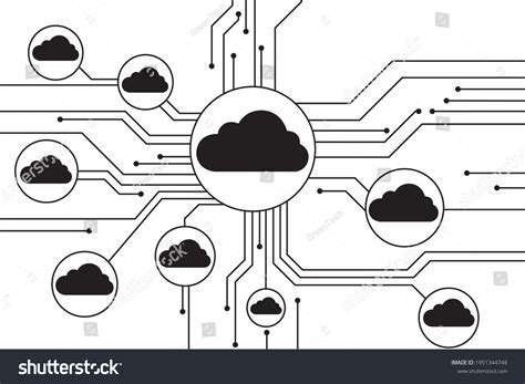 Cloud Computing Network Security Technology Concept Stock Vector Royalty Free 1951344748