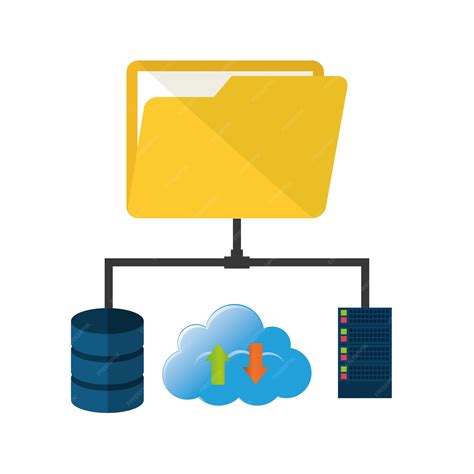 Premium Vector Cloud Computing File Web Hosting Design
