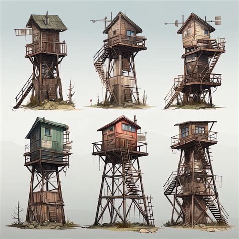 Premium Photo Fire Tower Game Assets
