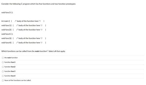 solved consider the following c program which has five