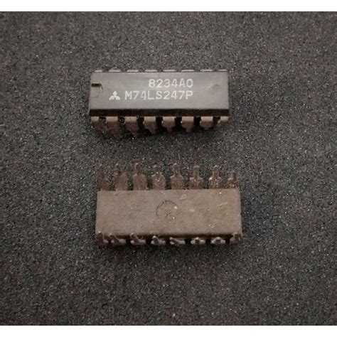 Jual Ic M74ls247p 74ls247p Bcd 7 Segment Decoder Driver Active Low Output Shopee Indonesia