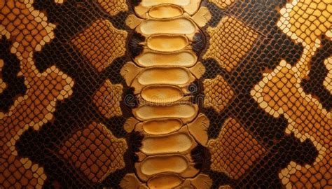 Close Up View Of A Beautiful Python Skin Showcasing Intricate Patterns And Textures In Natural